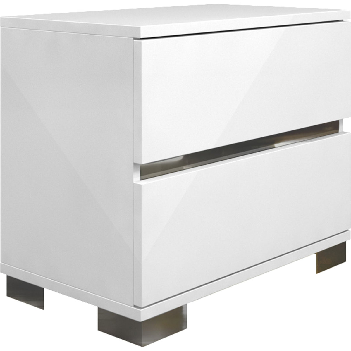 Palermo Nightstand - Dream White | Dufresne Furniture and Appliances