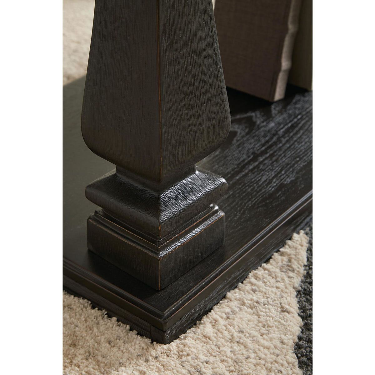 Wellturn Sofa Table - Black | Dufresne Furniture and Appliances