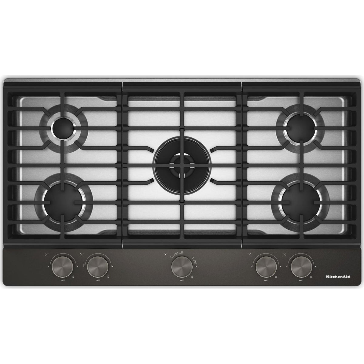 KitchenAid 36" Gas Cooktop (KCGK536SBE) - Black Ore | Dufresne ...