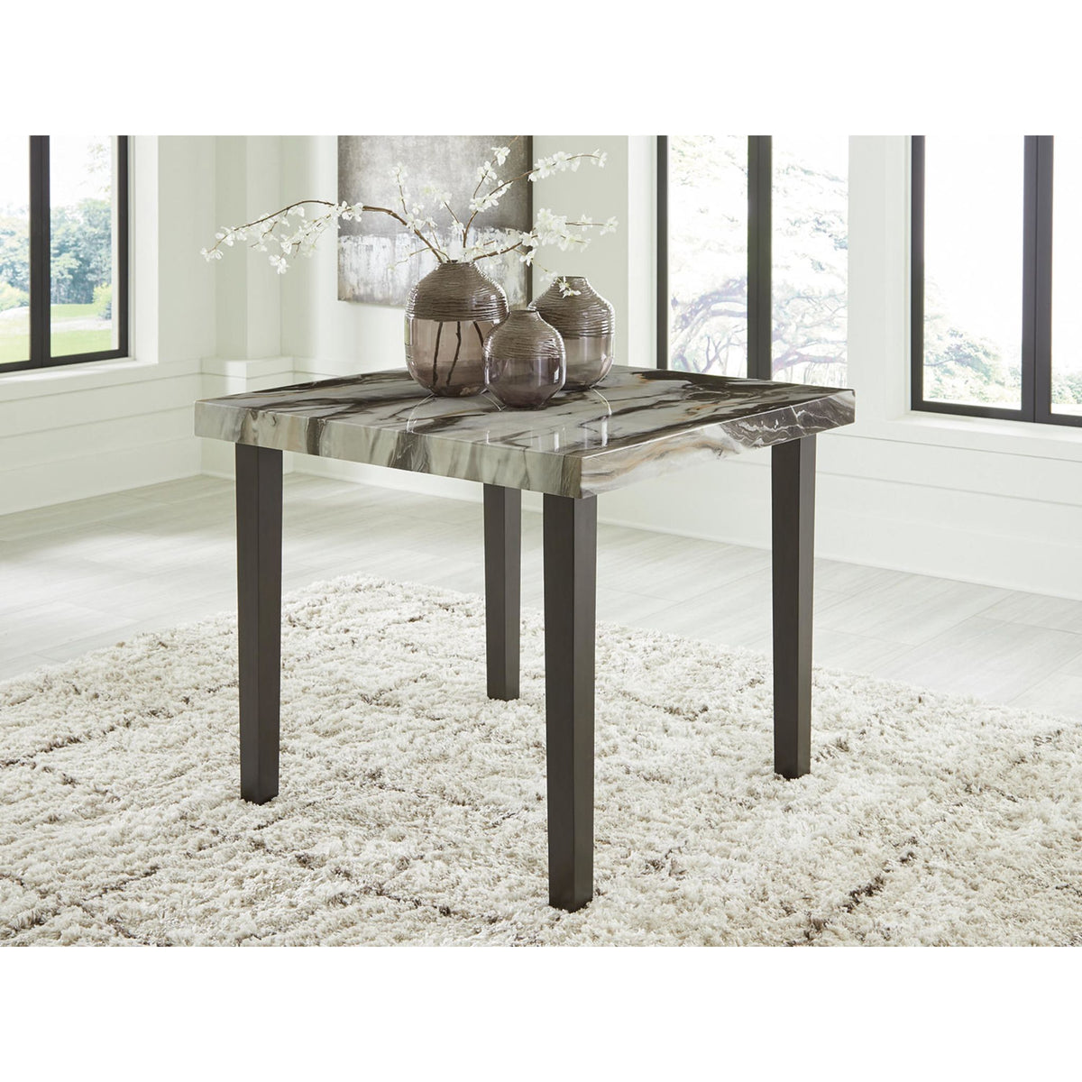 Jeshina Counter Height Table - Dark Brown/Beige - (PCD581-13 ...
