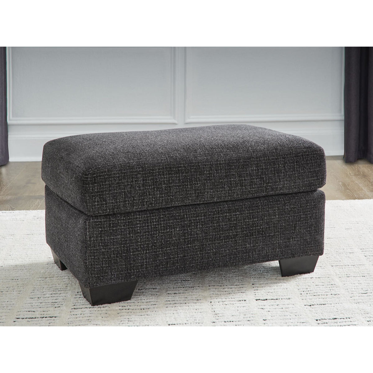 Loreo Ottoman - Ebony | Dufresne Furniture and Appliances