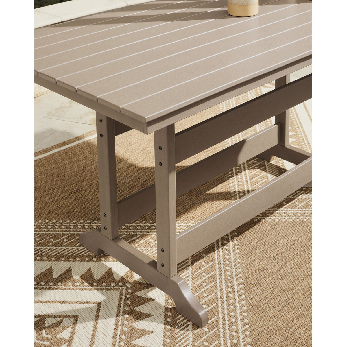 Seacliff Beach Outdoor Counter Height Dining Table - Medium Brown ...