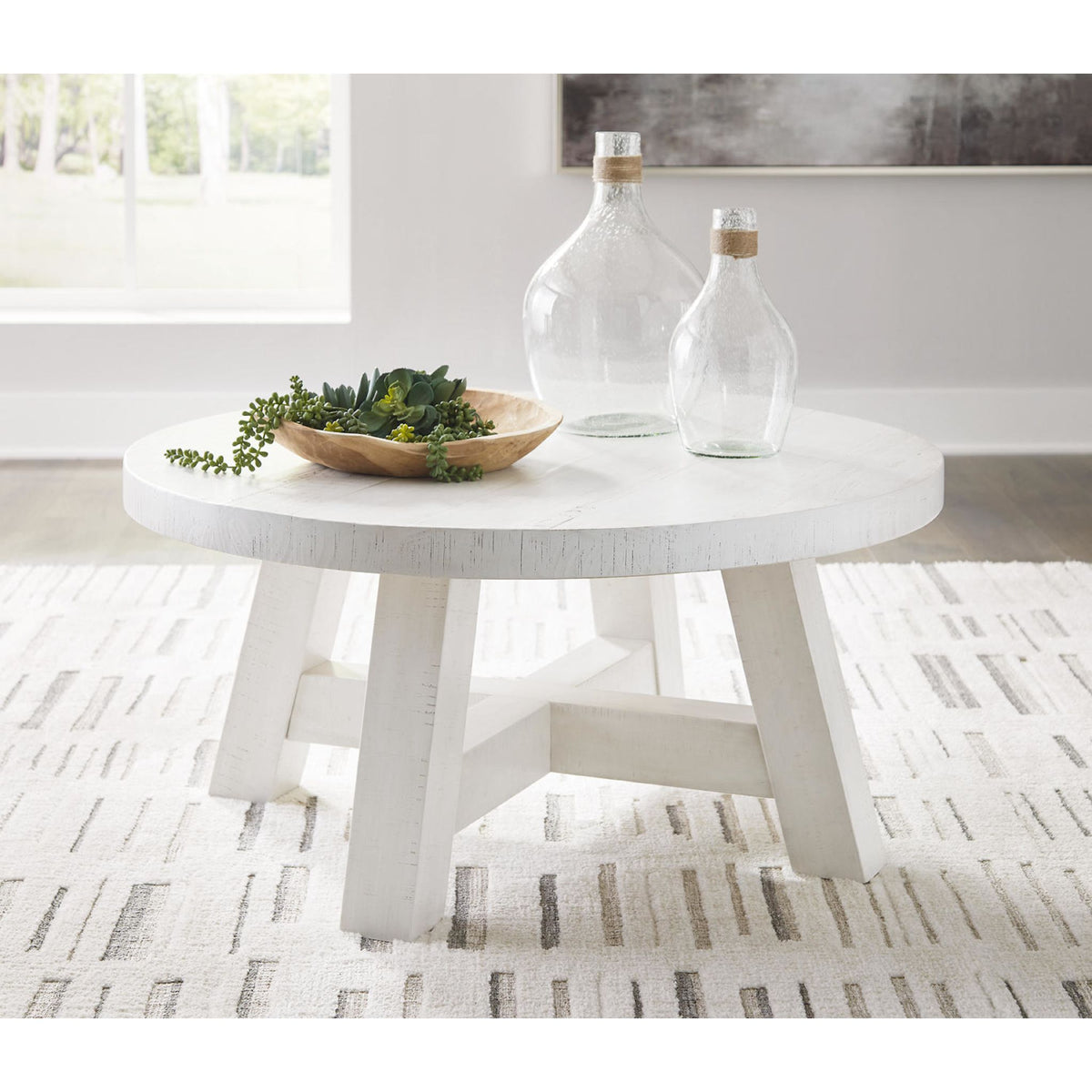 Jallison Coffee Table - Off White | Dufresne Furniture and Appliances