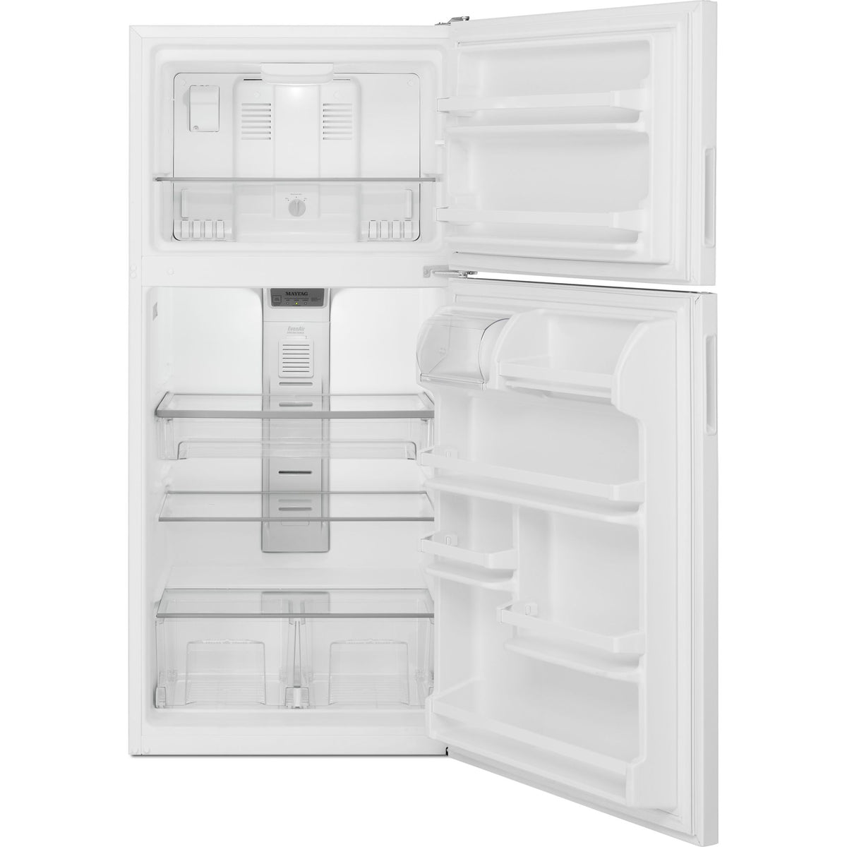 Maytag 30" Wide Top Freezer Refrigerator with PowerCold Feature- 18 cu ...