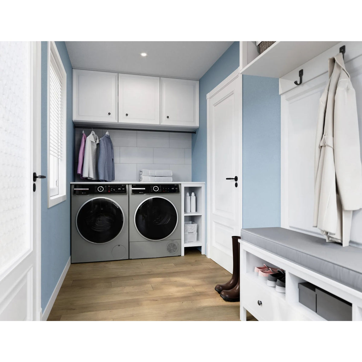 Bosch Front Load Pair (WGB24600UC-WQB245B0UC) - White | Dufresne ...