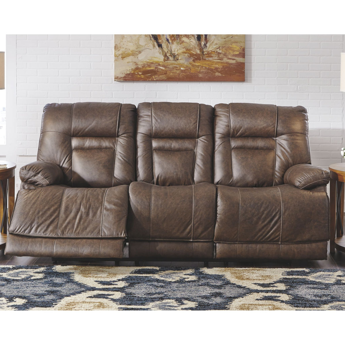 Wurstrow Power Reclining Sofa With Power Headrest - Umber | Dufresne ...