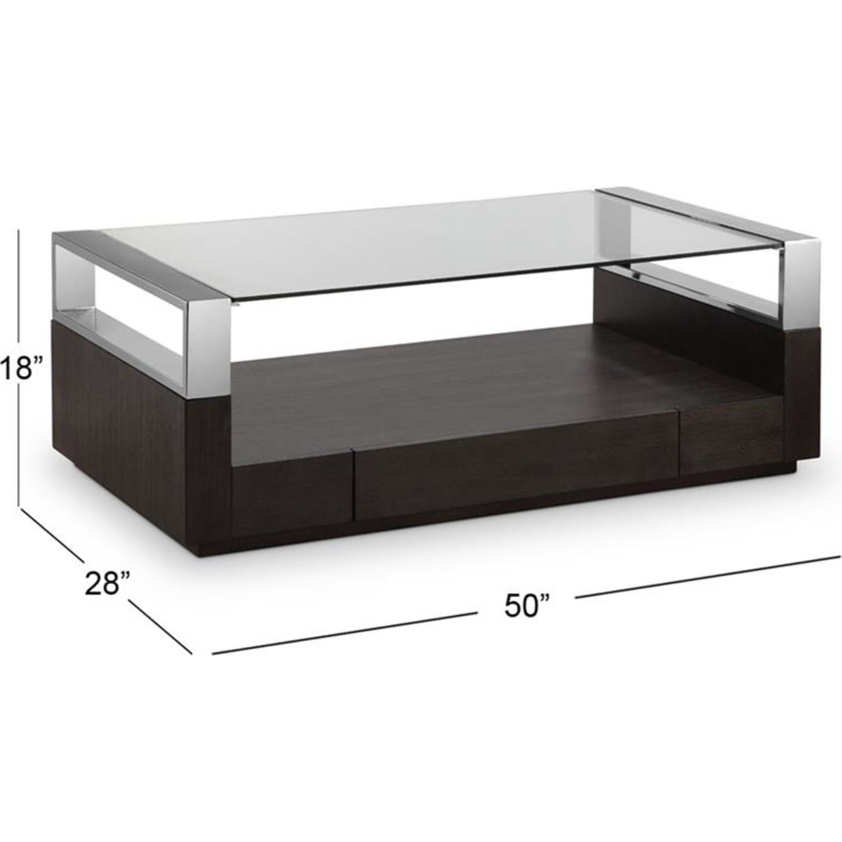 Revere Coffee Table - Graphite | Dufresne Furniture and Appliances