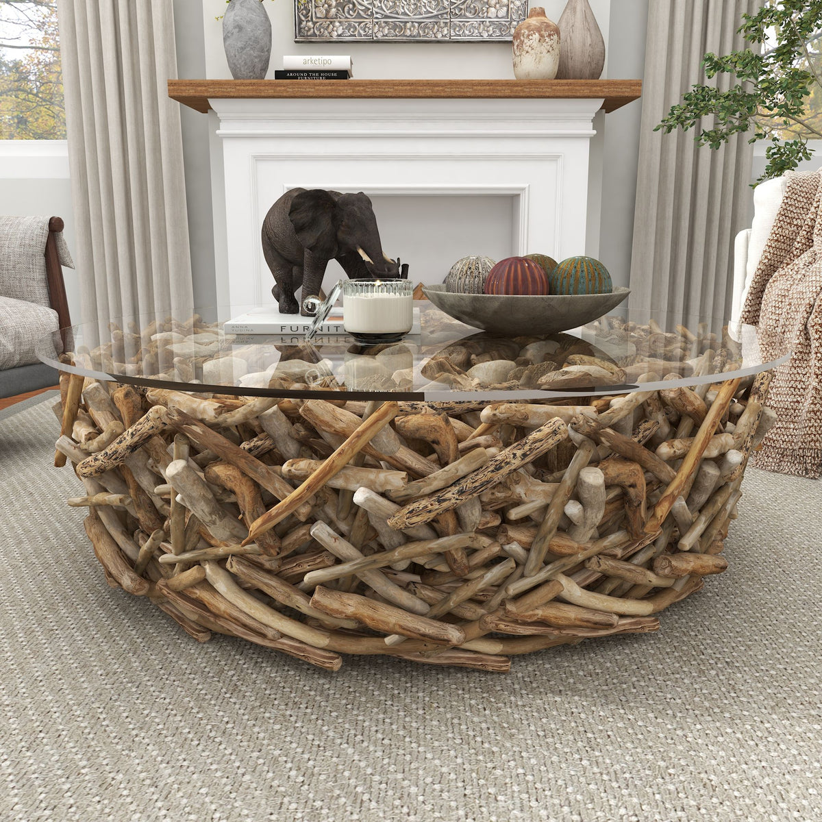 Victoria Coffee Table - Brown | Dufresne Furniture and Appliances