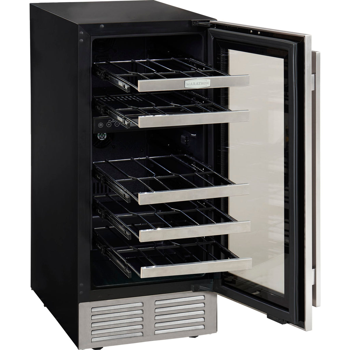 Marathon Wine Cooler (MWC28-DSS) - Stainless Steel | Dufresne Furniture ...