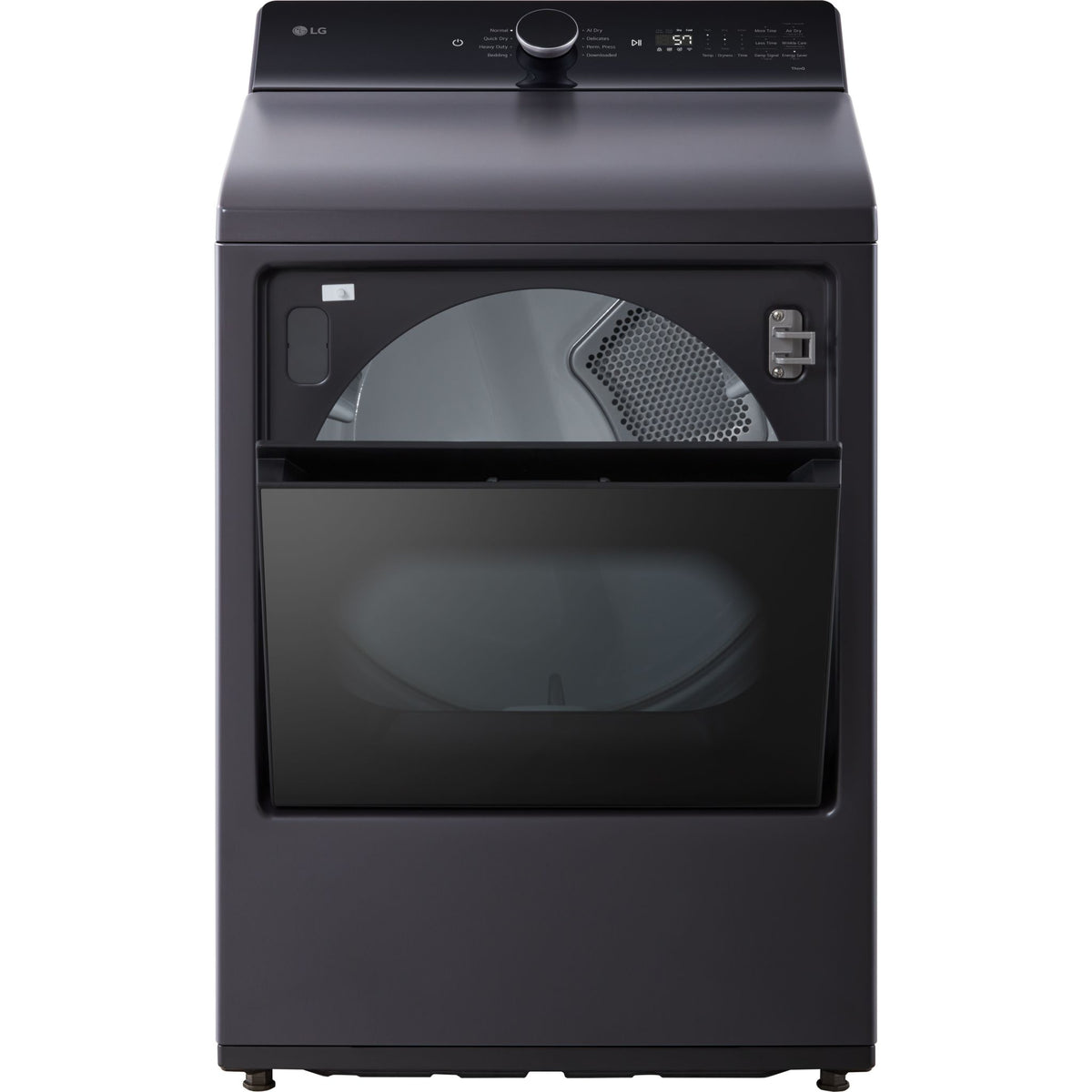 LG 7.3 cu.ft Ultra capacity Dryer with EasyLoad™ - Matt Black (DLE8400 ...