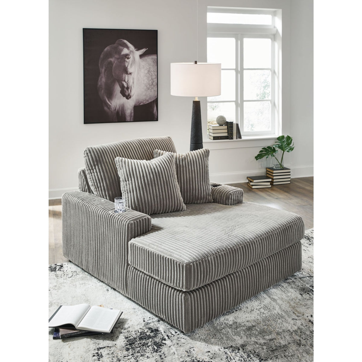 Lindyn Chaise - Fog | Dufresne Furniture and Appliances