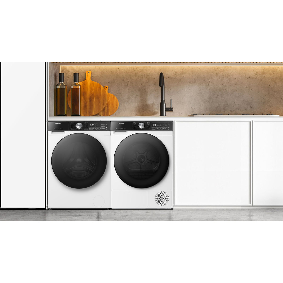 Hisense Front Load Pair (WF5S2845BW-DH5S452BW) - White | Dufresne ...