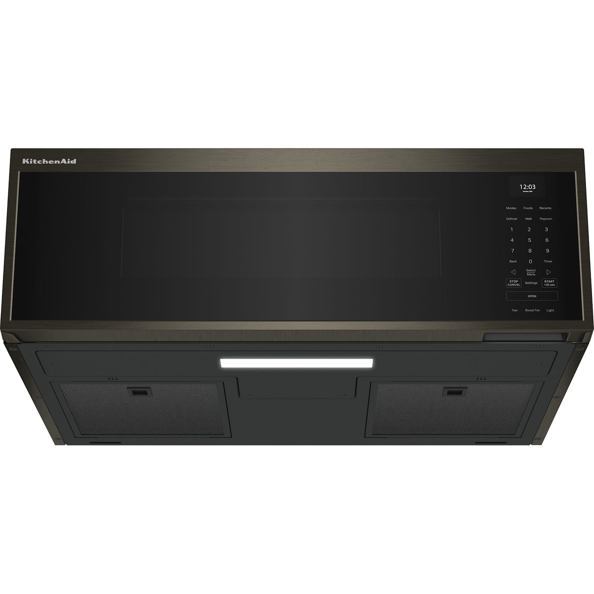 KitchenAid Smart Low Profile Microwave Hood Combination with Dual Fan ...