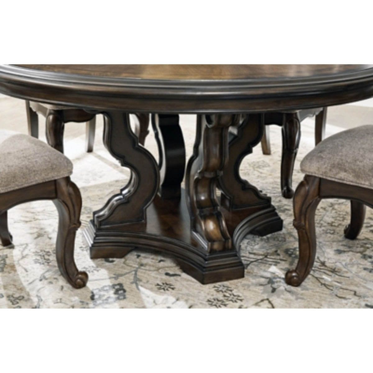Maylee Dining Table - Dark Brown - (D947D7) | Dufresne Furniture and ...