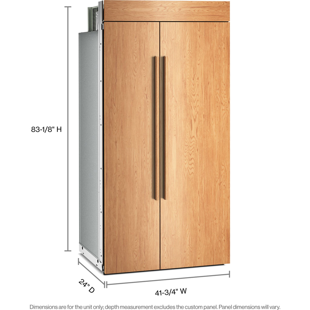 KitchenAid Side x Side Fridge (KBSN742TPA) - Panel Ready | Dufresne ...