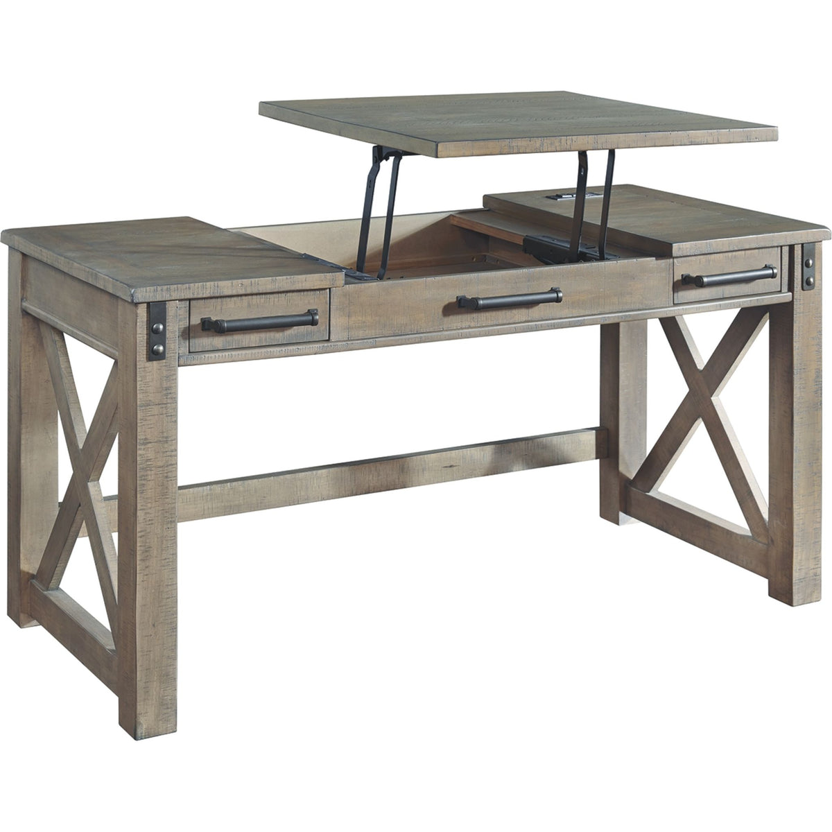 Aldwin Desk - Gray | Dufresne Furniture and Appliances