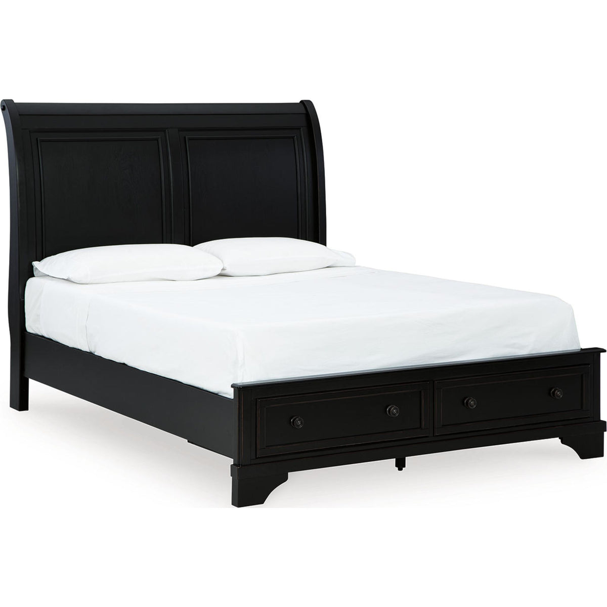 Chylanta Queen Storage Bed - Black| Dufresne Furniture and Appliances