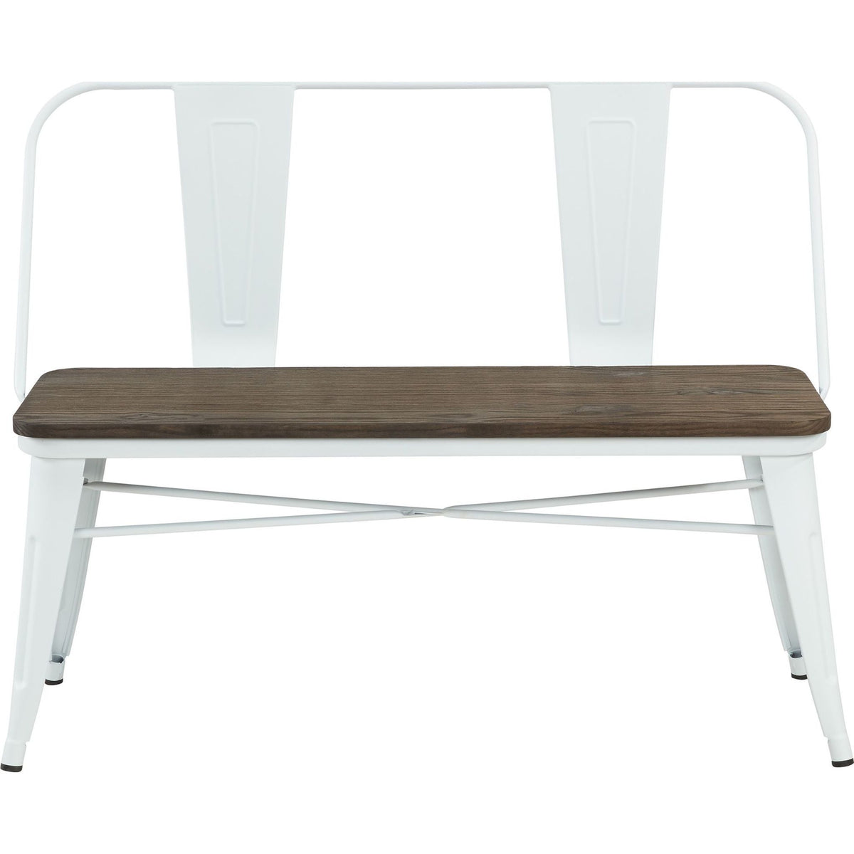Modus Bench - White/Brown | Dufresne Furniture and Appliances