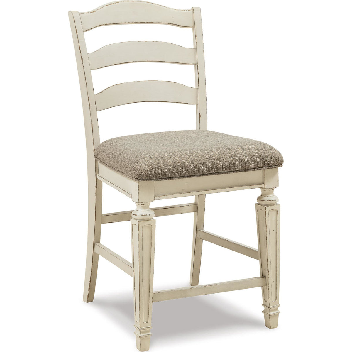 Realyn Counter Height Stool - Chipped White - (D743-124)| Dufresne ...
