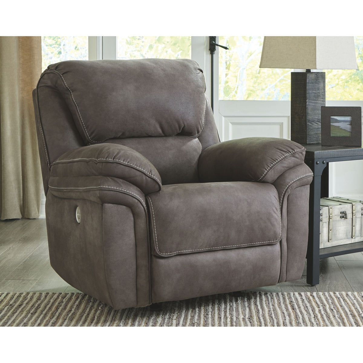 Trementon Power Rocker Recliner - Graphite | Dufresne Furniture and ...