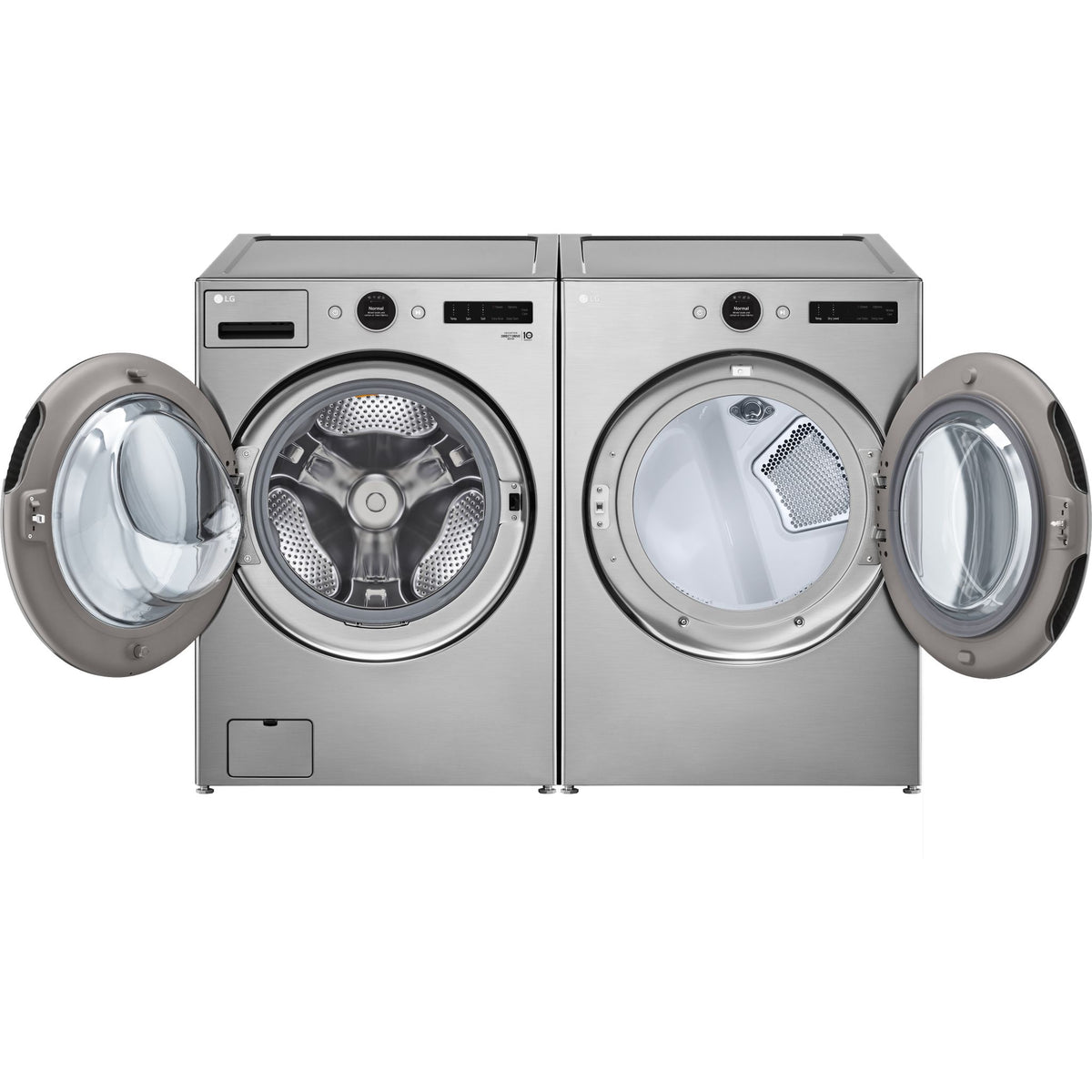 LG Front Load Pair (WM5500HVA-DLEX5500V) - Graphite Steel | Dufresne ...