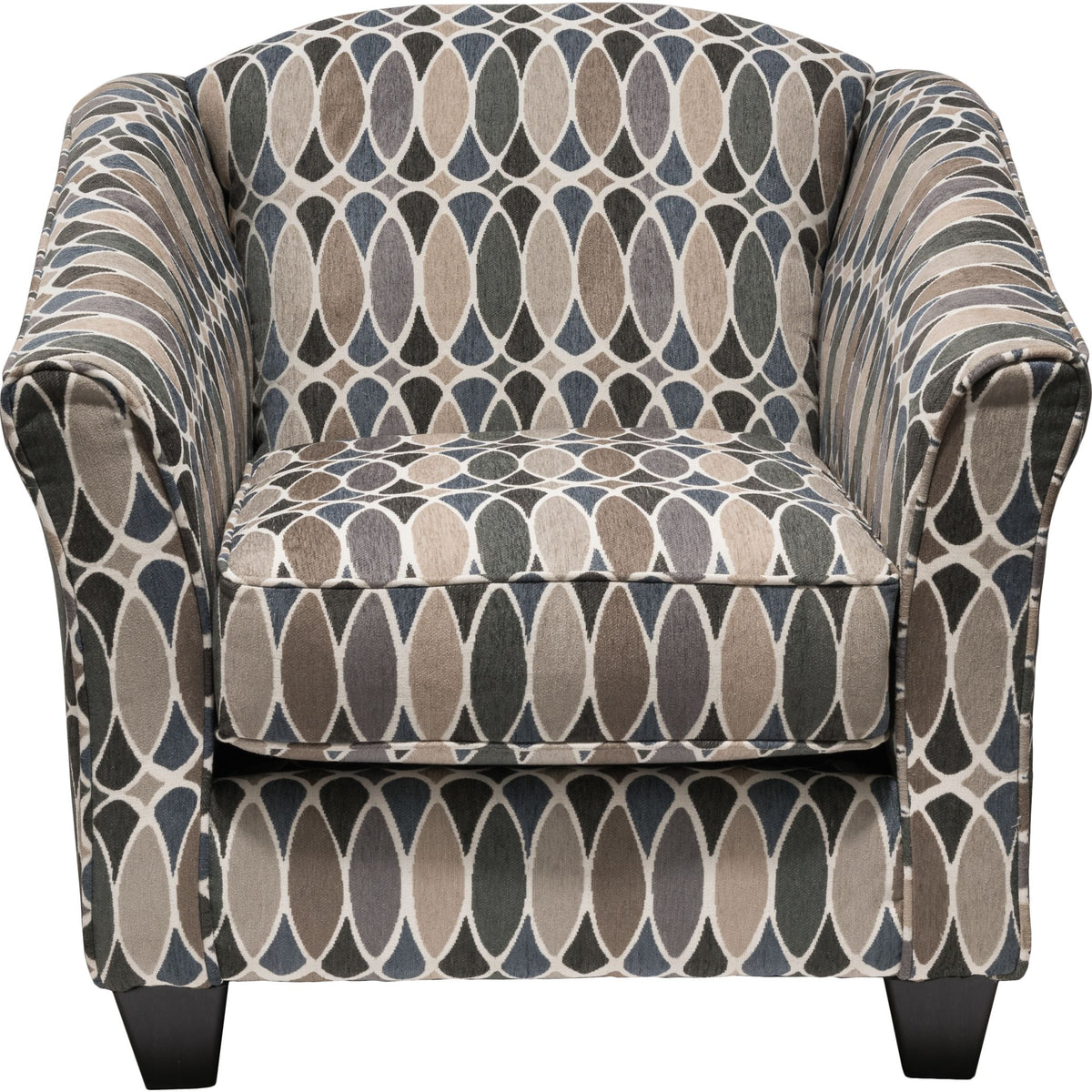 Skye Chair - Deco Shapes Shale | Dufresne Furniture and Appliances