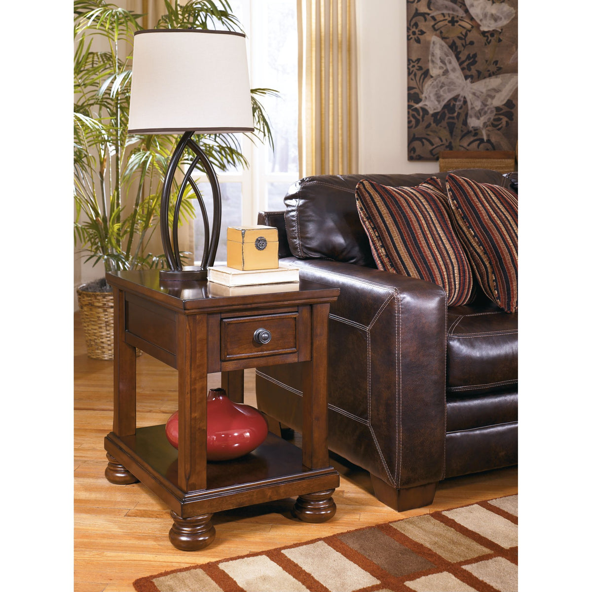 Porter End Table - Rustic Brown | Dufresne Furniture and Appliances