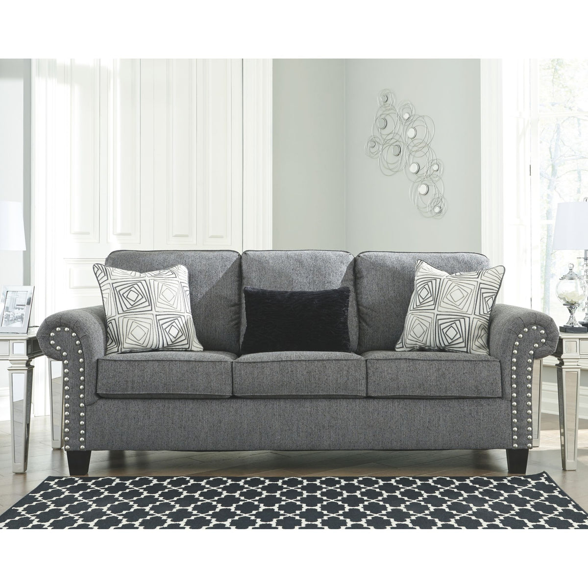 Agleno Sofa - Charcoal | Dufresne Furniture and Appliances
