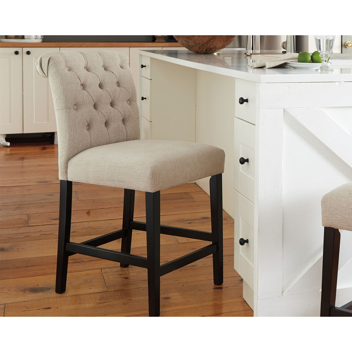 Tripton Bar Stool - Linen - (D530-124) | Dufresne Furniture and Appliances