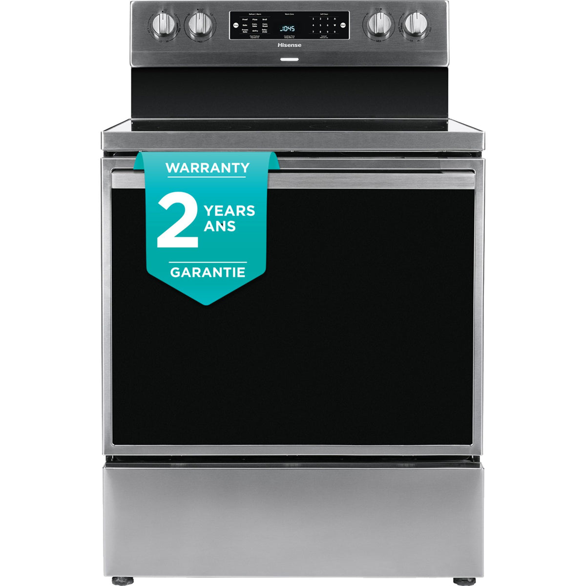 Hisense 30" Electric Range (HBE3501CPS) - Stainless Steel & Black | Dufresne Furniture and ...