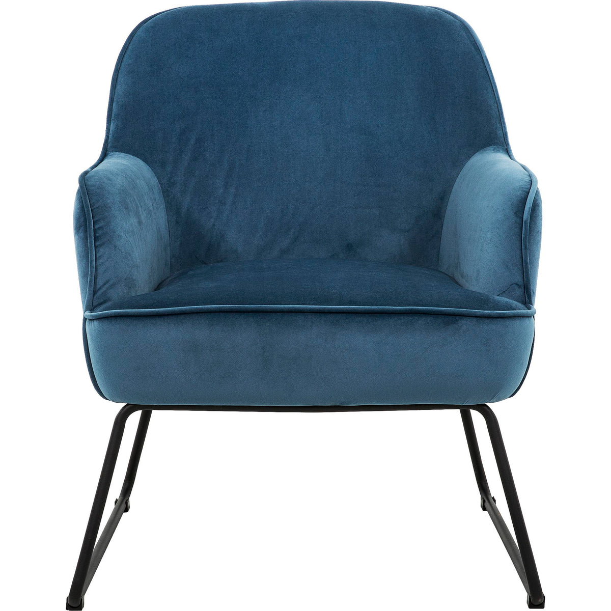 Alea Accent Chair - Velvet Navy | Dufresne Furniture and Appliances