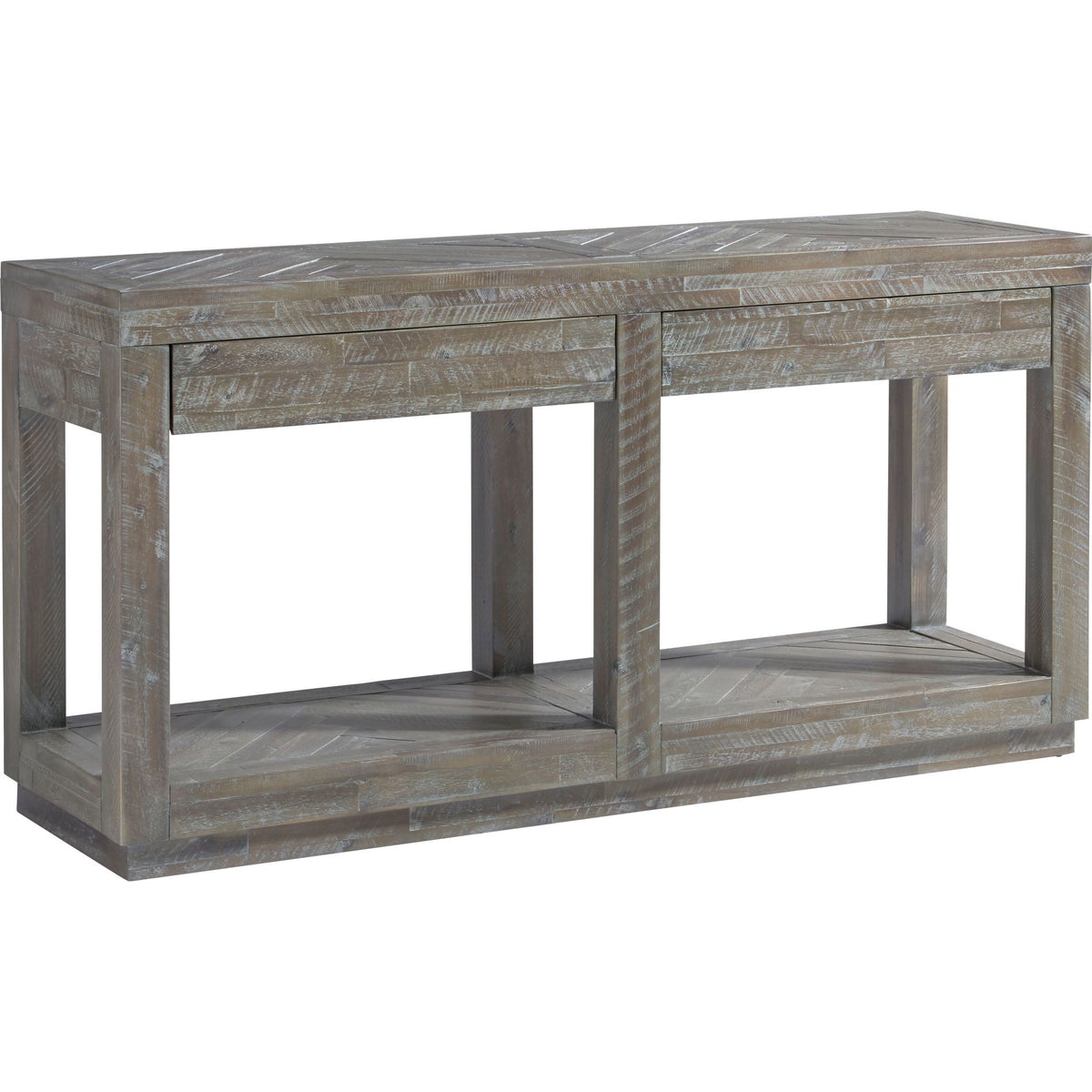Herringbone Console Table - Rustic Latte | Dufresne Furniture and ...