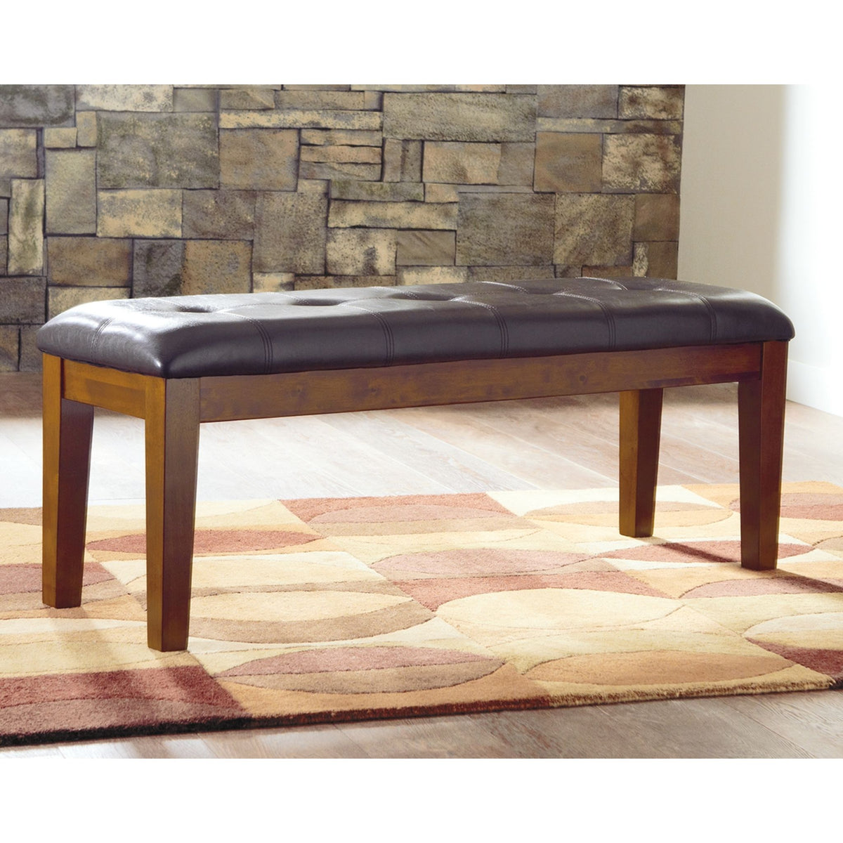 Ralene Dining Bench - Medium Brown - (D594-00) | Dufresne Furniture and ...
