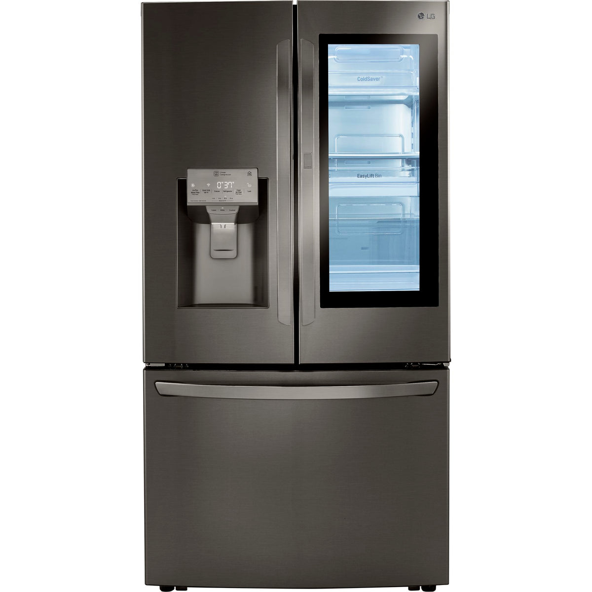 LG French Door Fridge (LRFVS3006D) - Black Stainless | Dufresne ...