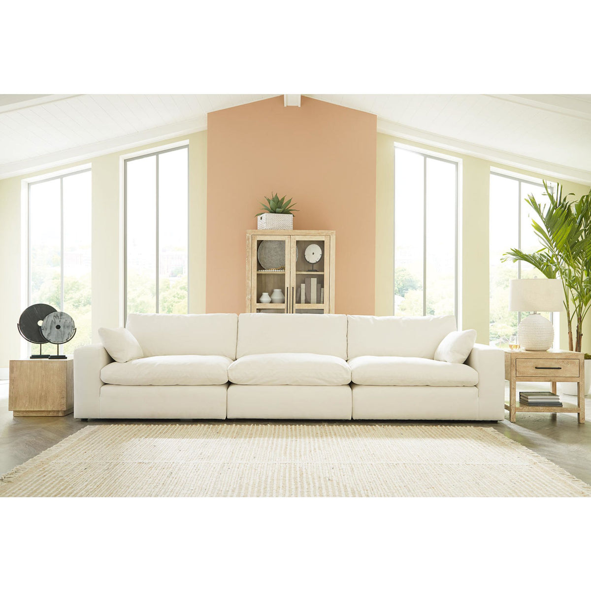 Next-Gen Gaucho 3 Piece Sofa - Chalk | Dufresne Furniture and Appliances