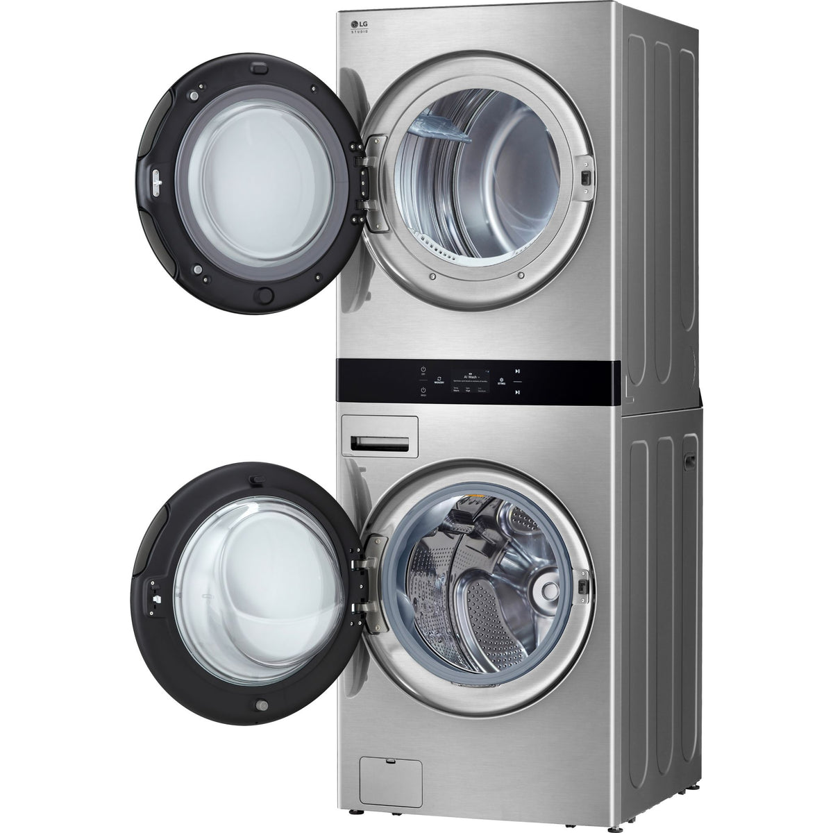 LG STUDIO Wash Tower (SWWE50N3) - Noble Steel | Dufresne Furniture and ...