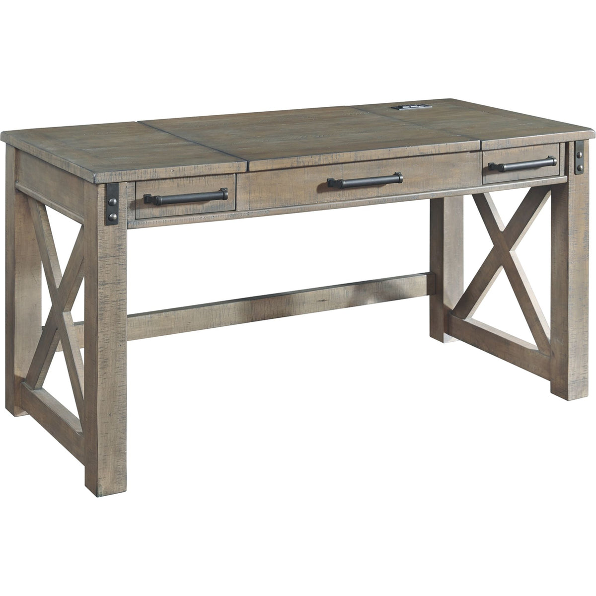 Aldwin Desk - Gray | Dufresne Furniture and Appliances