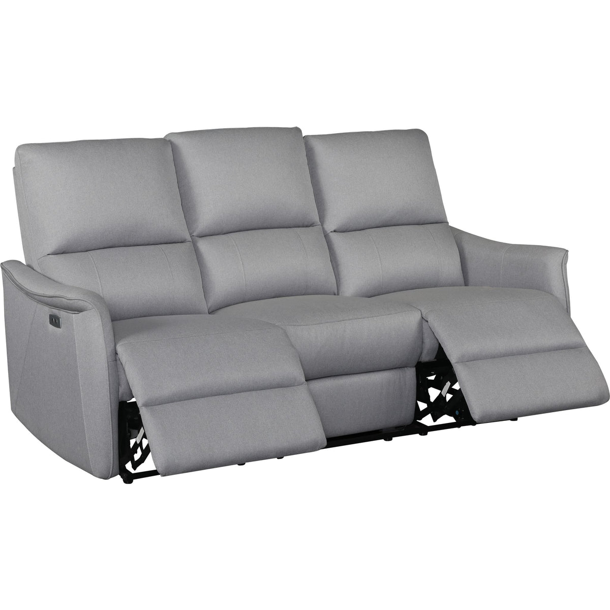 Odelya Power Reclining Sofa - Dell Silver | Dufresne Furniture and Appliances