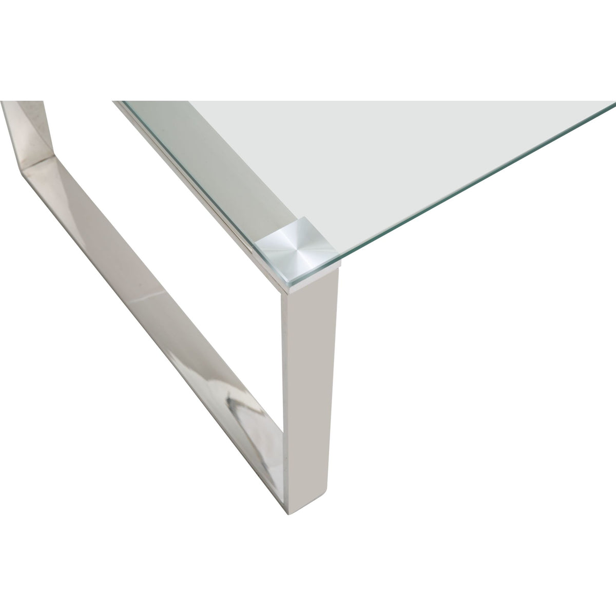 David Coffee Table - Stainless Steel | Dufresne Furniture and Appliances
