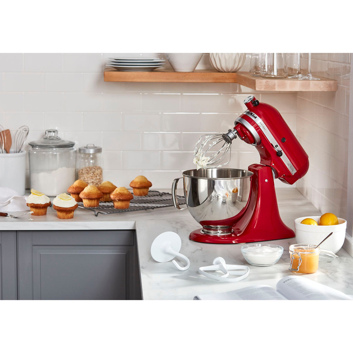 KitchenAid 5 Quart Tilt-Head Stand Mixer (KSM150PSER) - Empire Red ...