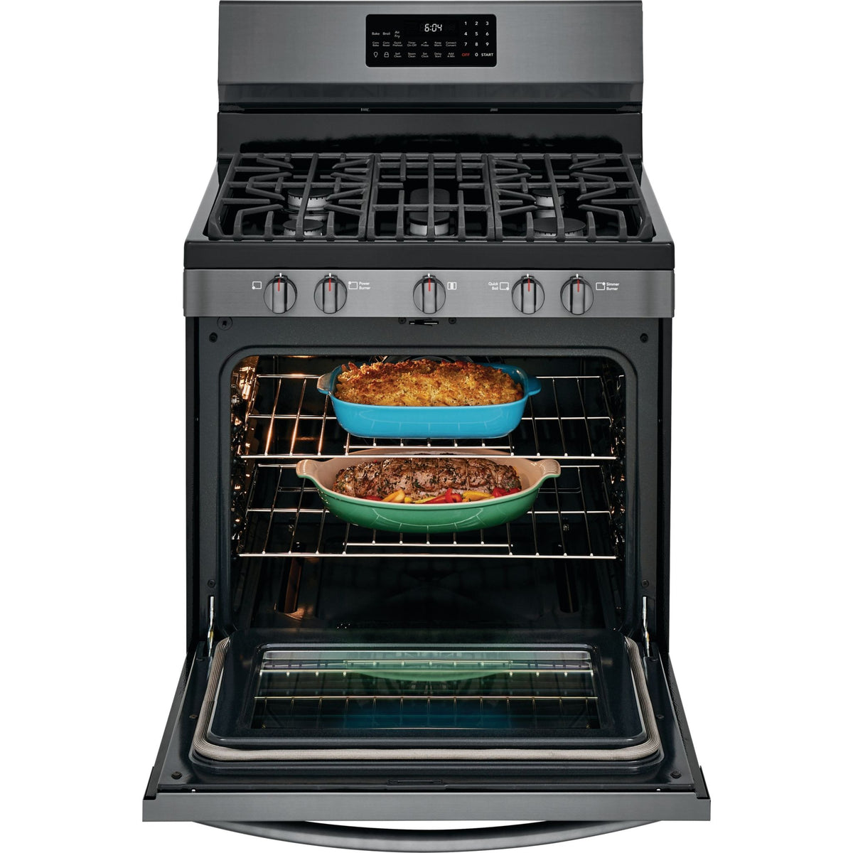 Frigidaire Gallery Gas Range (GCRG3060AD) - Black Stainless | Dufresne ...
