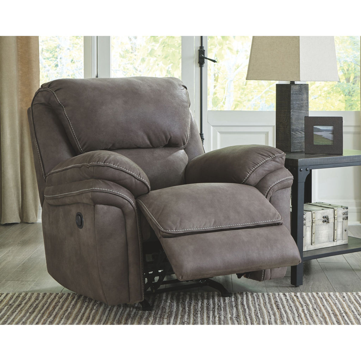 Trementon Rocker Recliner - Graphite | Dufresne Furniture and Appliances