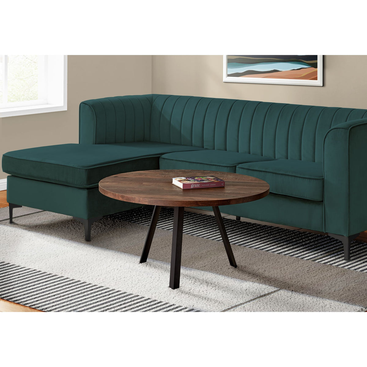 Caroline Coffee Table - Brown | Dufresne Furniture and Appliances