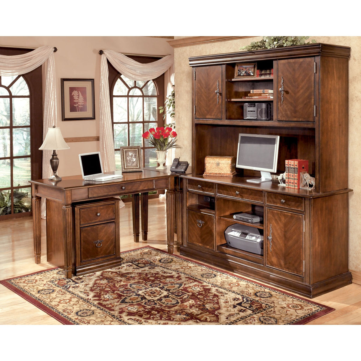 Hamlyn 2 Drawer File Cabinet - Medium Brown | Dufresne Furniture and ...