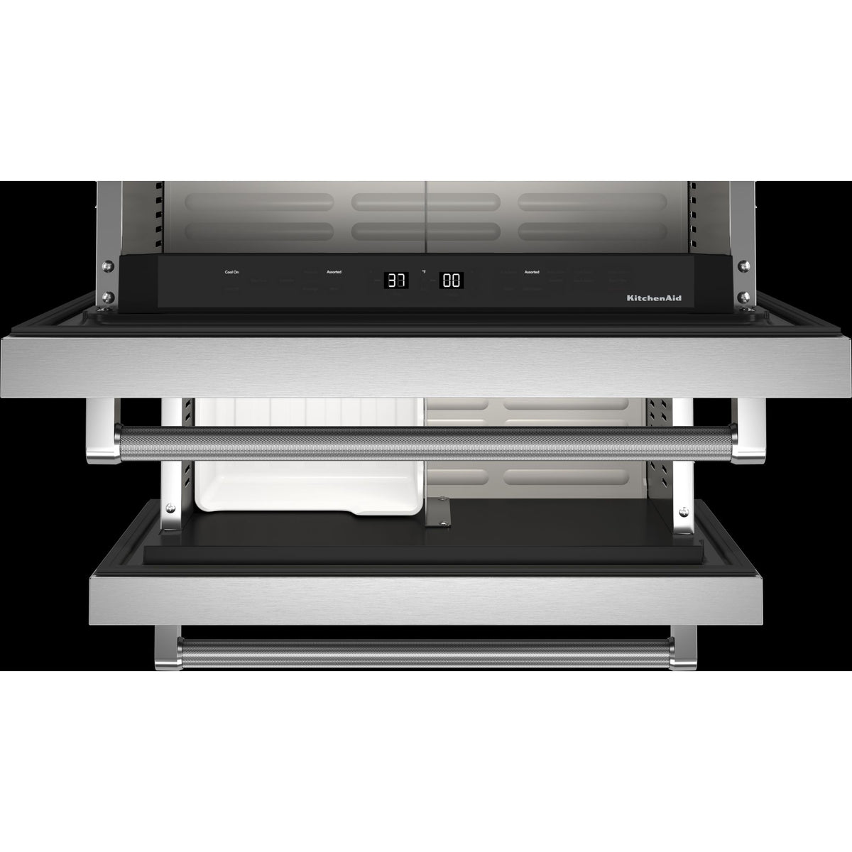 KitchenAid 24" Stainless Steel Undercounter Double-Drawer Refrigerator ...